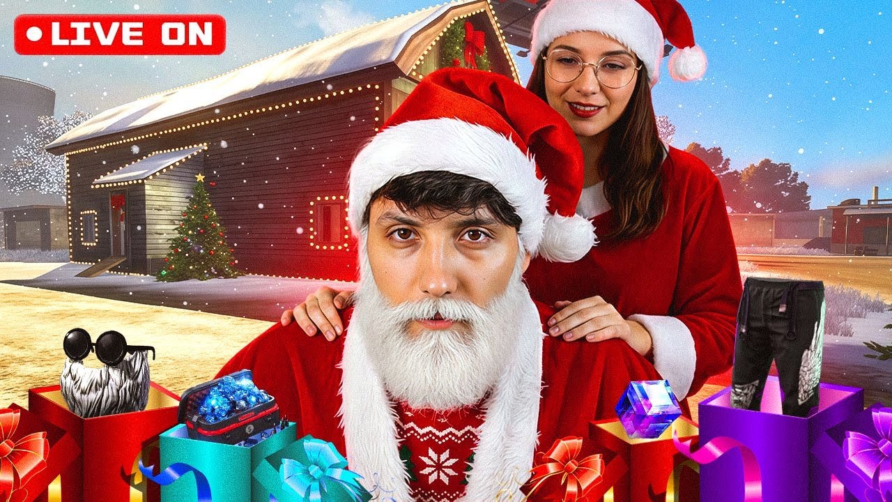 LIVE ON 🔴 HOUU HOUU HOUU PAPAI NOEL CHEGOU OU NAO 🔥FREE FIRE AO VIVO 👻 ...