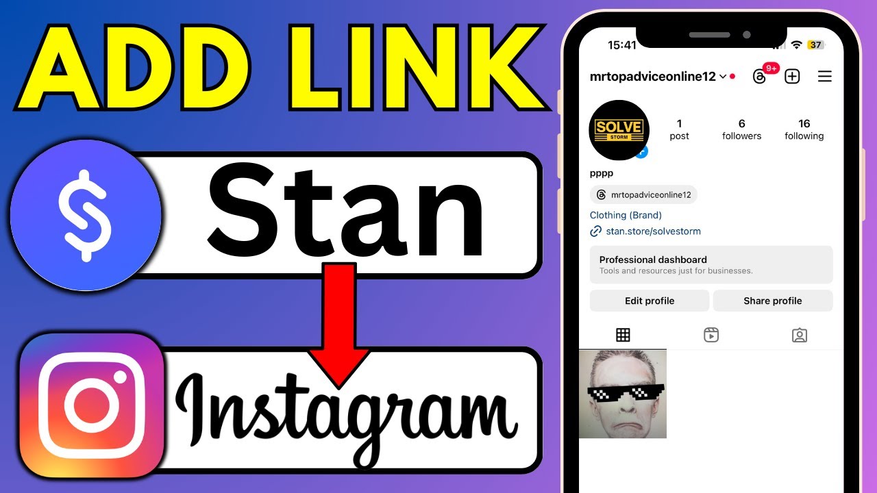 How To Add Stan Store Link To Instagram - YouTube