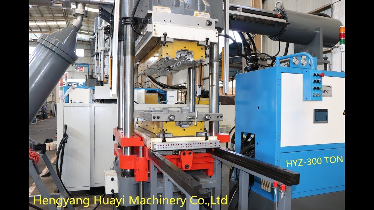 Composite Insulators injection machine-300 ton - YouTube