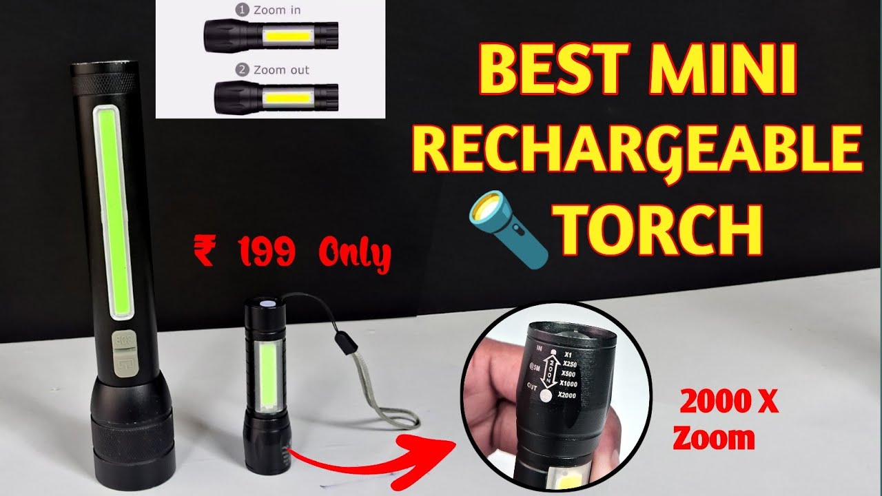 😍Rechargeable MINI TORCH🔦 Unboxing & Review 🔥 [ ₹199 only ] - YouTube