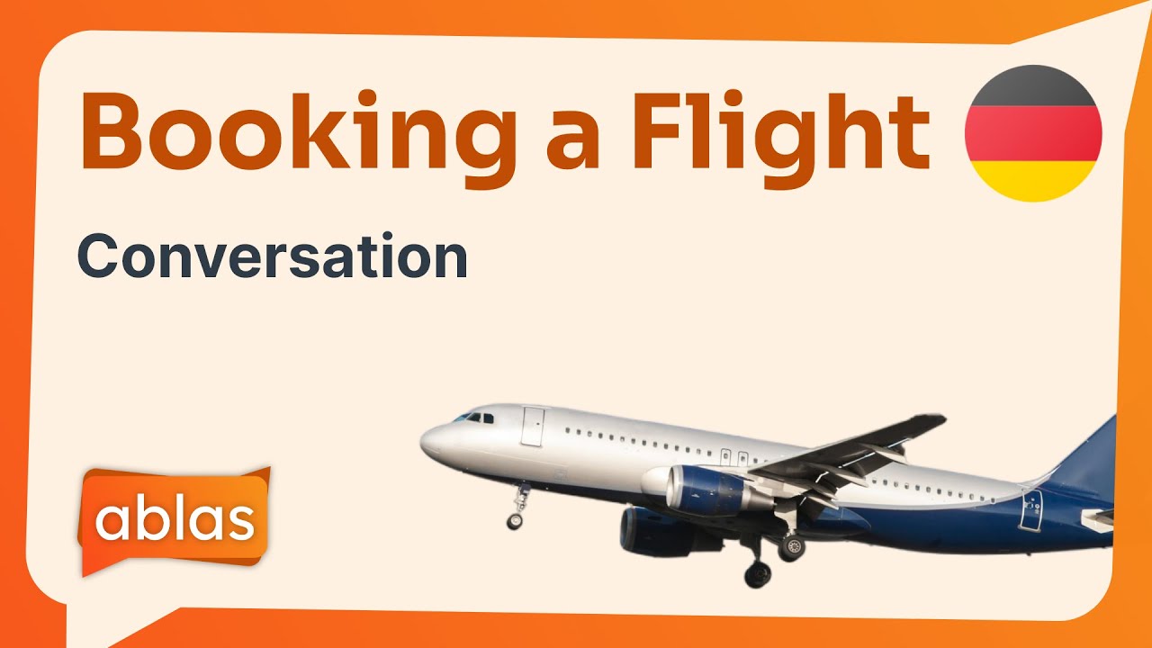 Booking a Flight | German Conversation with English Translation - YouTube
