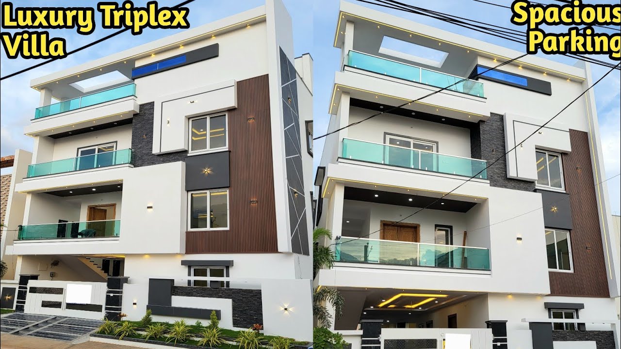 200 SY| 5300 sft| West Face| Luxury new Triplex Villa for sale in Hyderabad | 5 BHK| A S Rao ...