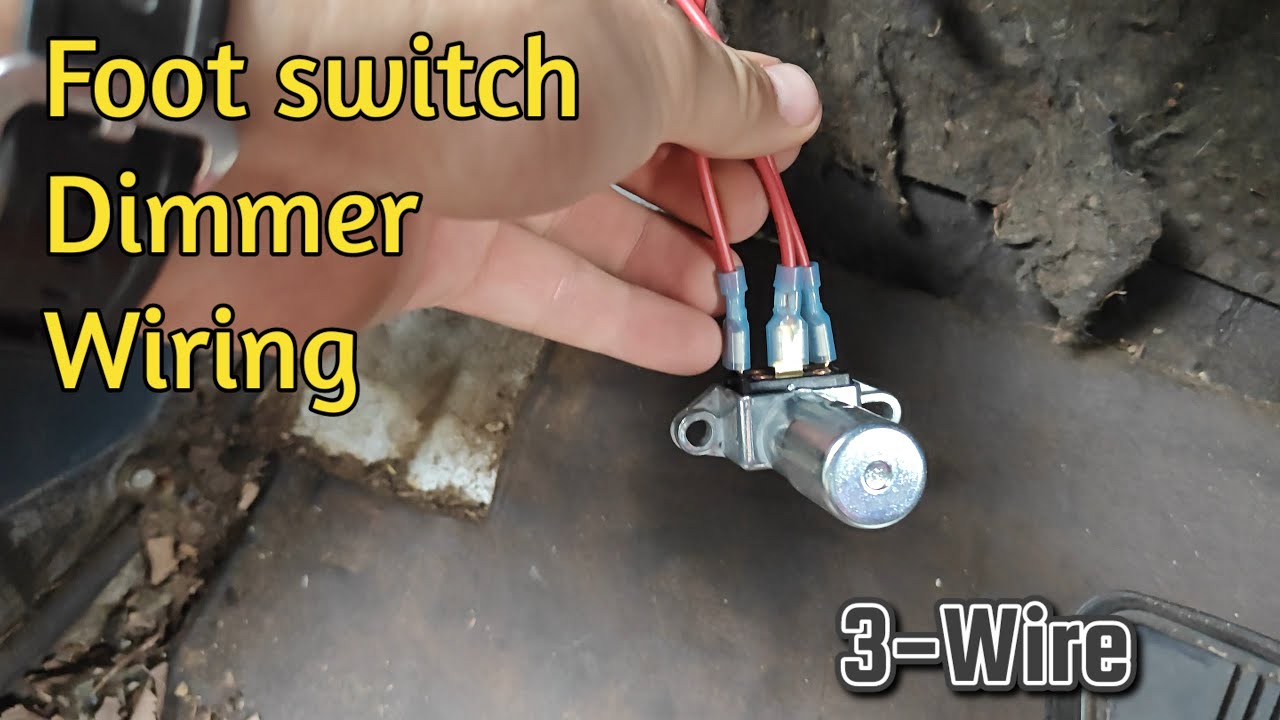 Wiring high beam / low beam foot switch dimmer. - YouTube