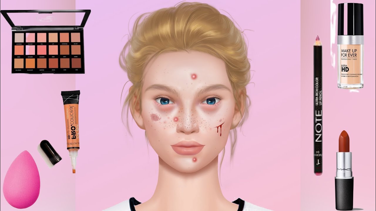 ASMR MAKEUP ANIMATION | PRETTY LOOK FOR THE COLOR RUN 🌈 - YouTube