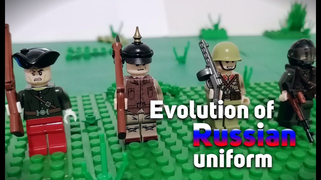 Lego Evolution of Russian uniform | Historical | Lego Stop-motion ...