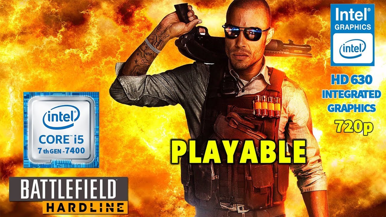 BattleField HardLine - Intel Graphics HD 630 - 720p GAMING BENCHMARK ...