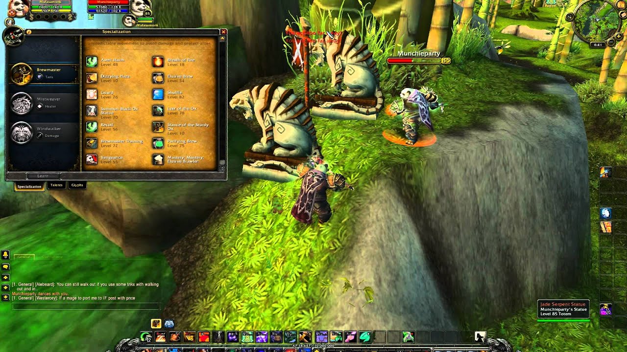 Mist Of Pandaria 85 Monk Talents Youtube