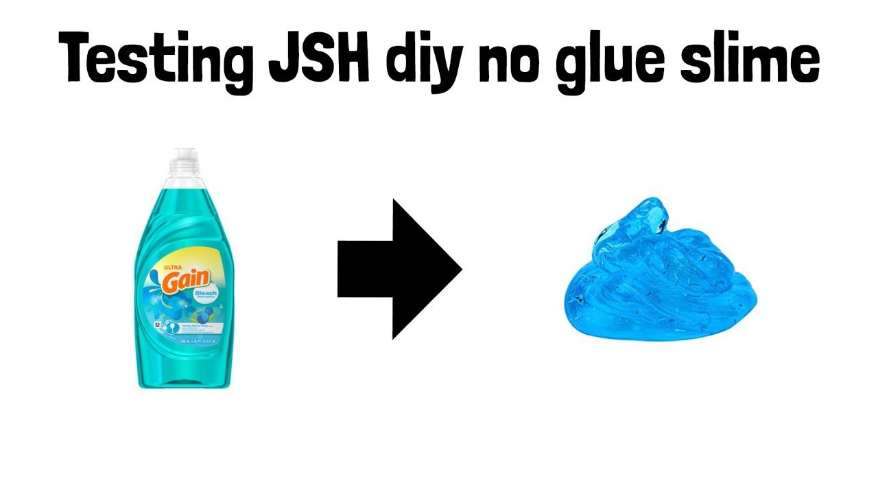 Testing JSH diy no glue/borax slime - YouTube