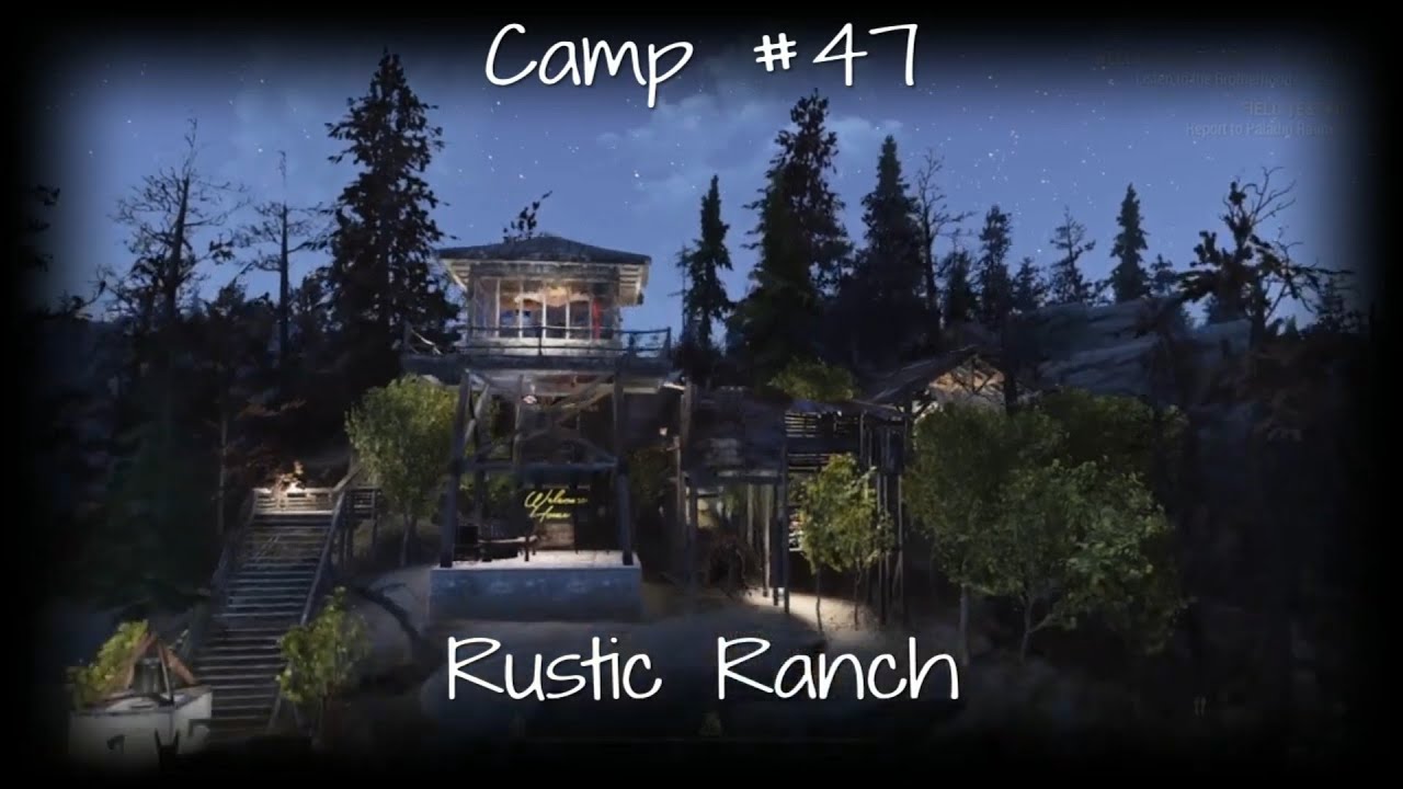 Fallout 76 Camp Build | Rustic Ranch | Scrappy // Immersive // Pre ...