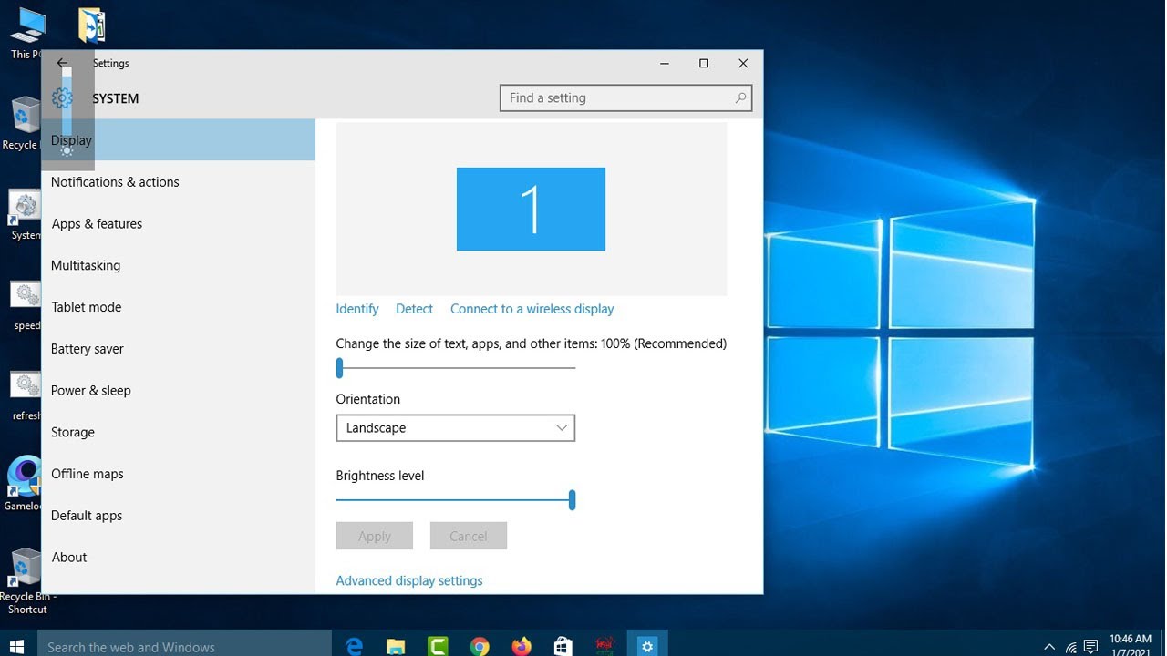 How to Adjust Screen Brightness of Windows 10 - YouTube
