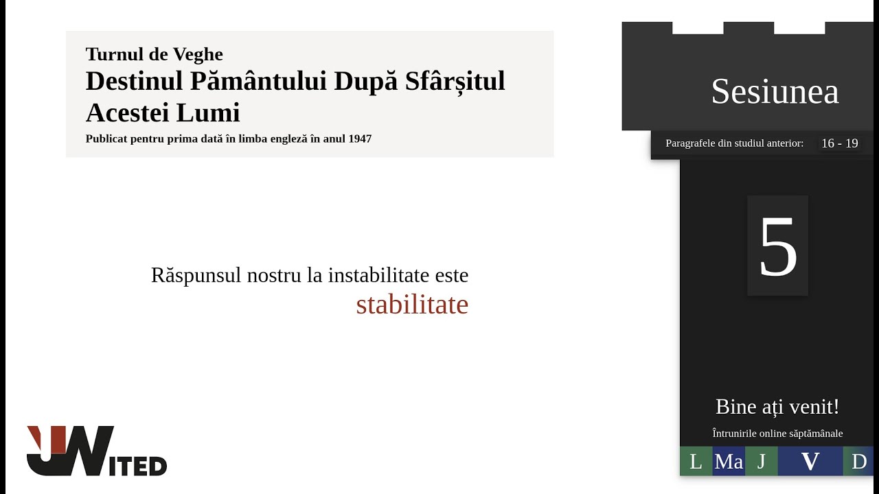 Studiu Biblic - „Destinul Pământului După Sfârșitul Acestei Lumi ...