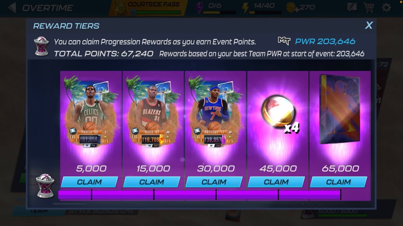 Robert Parish, Isaiah Rider and Carmelo Anthony Gameplay NBA 2K MOBILE ...