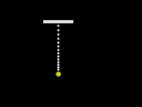 Slinky with a Tennis ball vpython - YouTube
