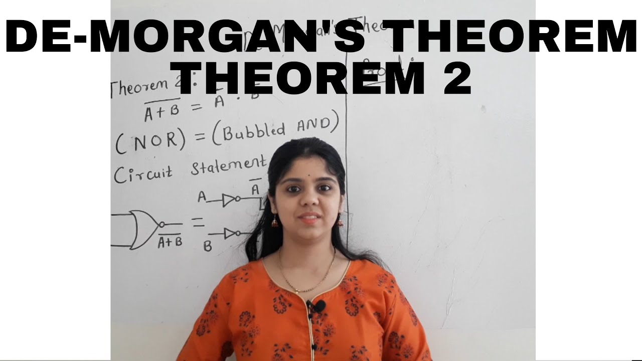 De-Morgan's Theorem | Boolean Simplification | Digital Electronics ...