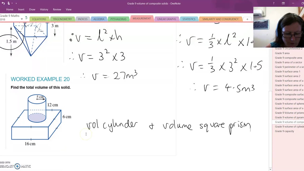 Grade 9 Volume of Composite Solids - YouTube