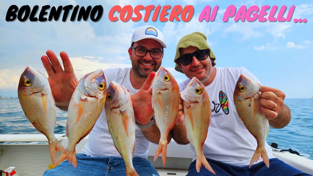 Bolentino Costiero ai Pagelli - Tecnica e Innesco del Gamberetto - YouTube
