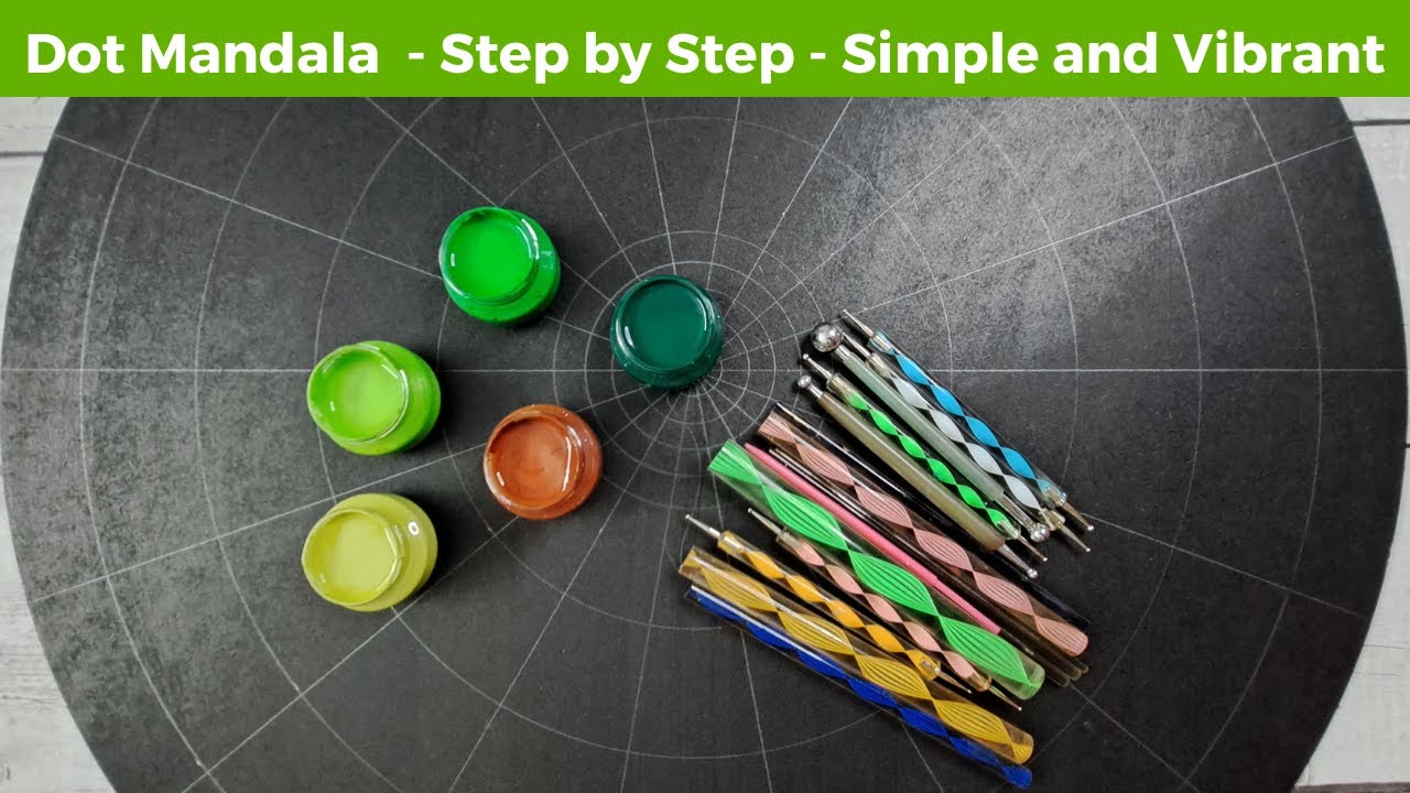 FOREST Dot Mandala | Dot mandala for beginners | Mandala Art | 170 ...