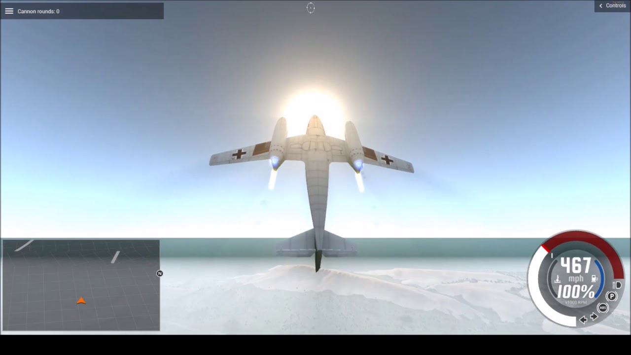 BeamNG.Drive ME-262 testflight - YouTube