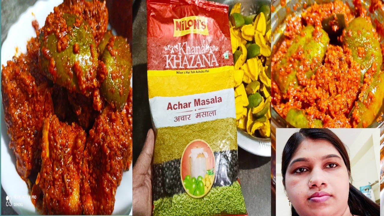 NiloNs Achar masala recipe| रेडिमेट मसाले से आम का आचर बनाने का सरल ...