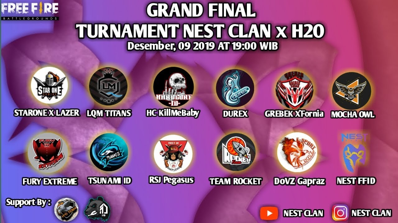 FINAL TURNAMENT NEST CLAN x H2O - YouTube