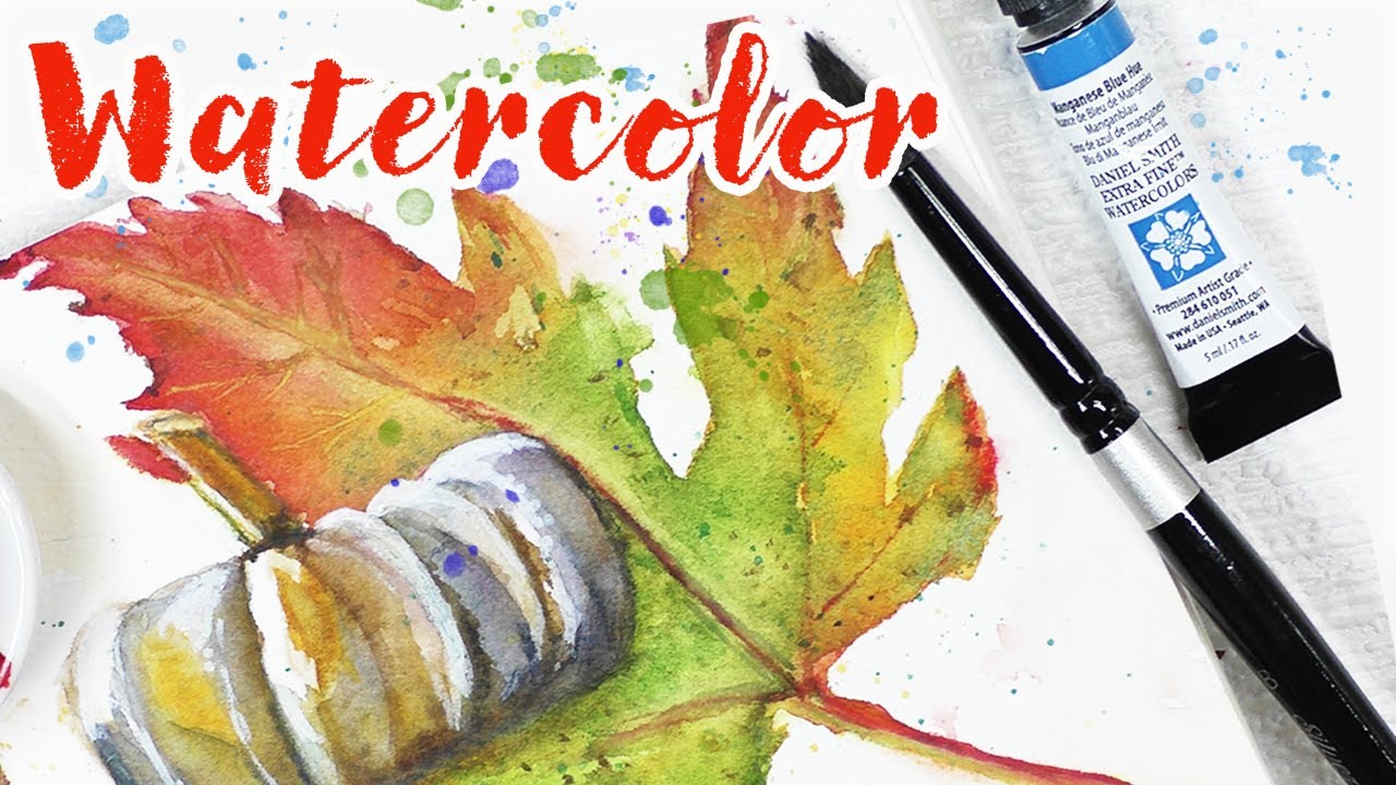 HOW TO: Watercolor Painting for Beginners Fall Leaf Plus Watercolor ...