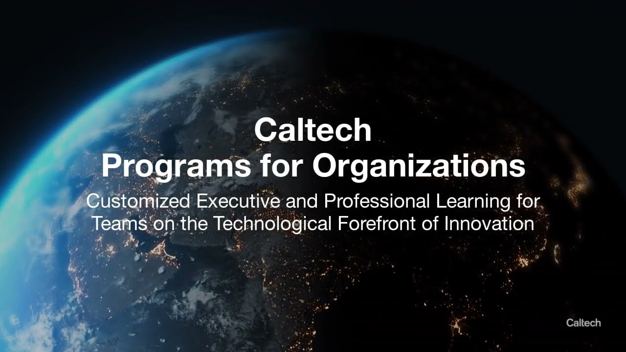 Caltech CTME Custom Programs Promo - YouTube