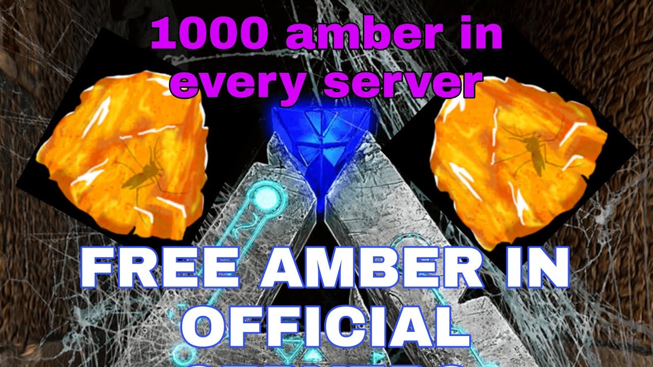 AMBER HACK IN OFFICIAL SERVERS | 1000 AMBER IN EVERY SERVER Ark mobile ...