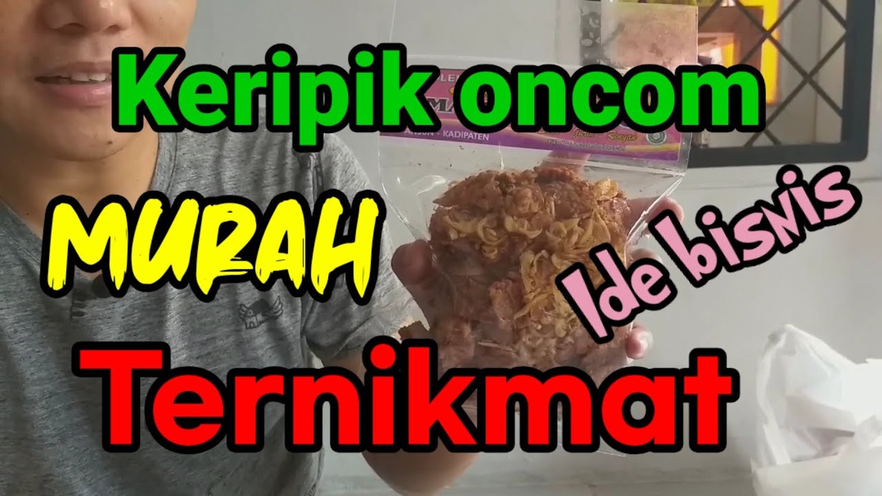 Keripik Oncom Khas Jawa Barat Kuliner Majalengka - YouTube