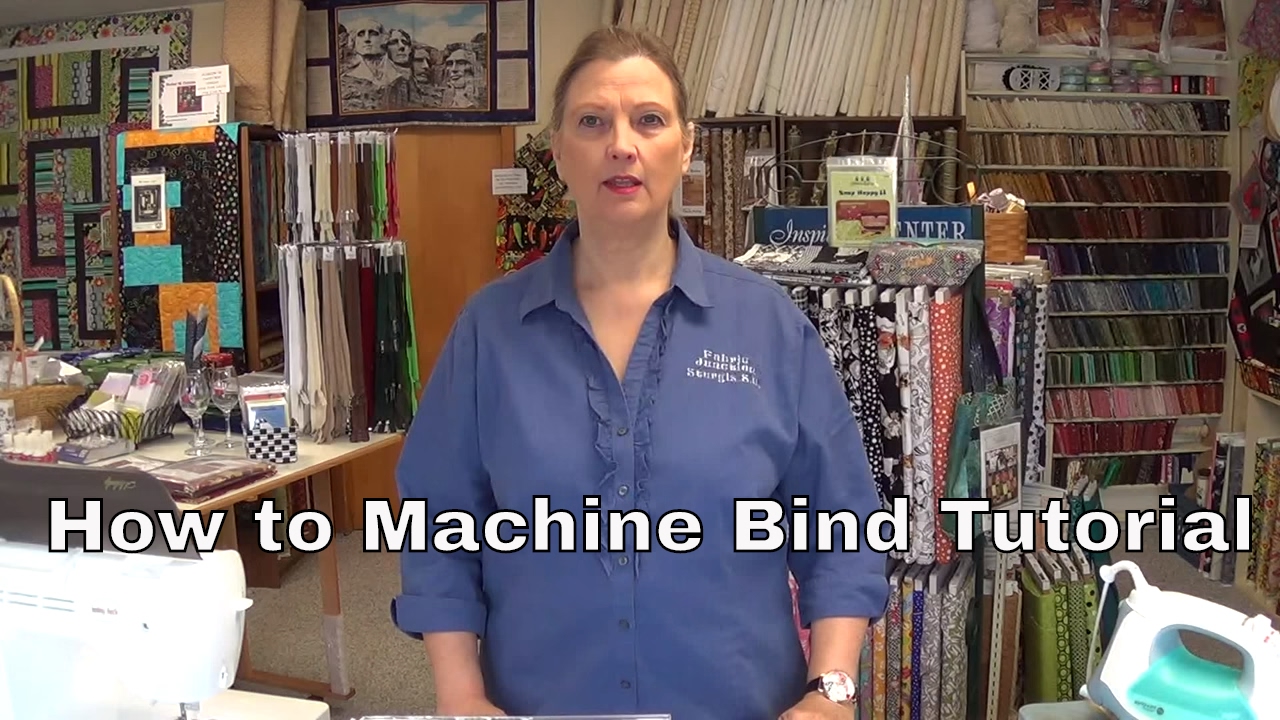 How to machine bind. No hand stitching! - YouTube