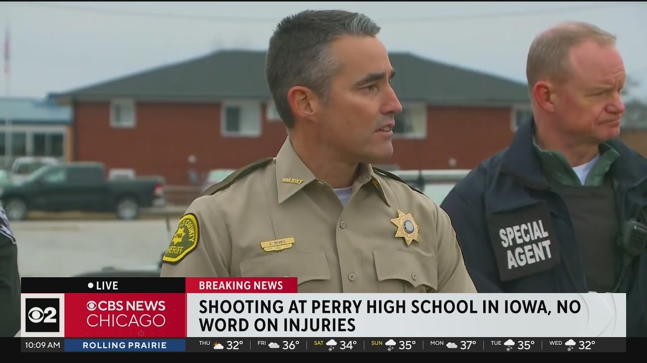 Police update on shooting at Perry High School in Iowa - YouTube