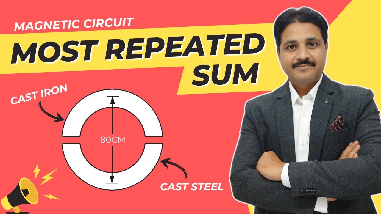 MAGNETIC CIRCUITS ELECTRICAL ENGINEERING SOLVED PROBLEMS 31 (LECTURE 33) @TIKLESACADEMYOFMATHS ...