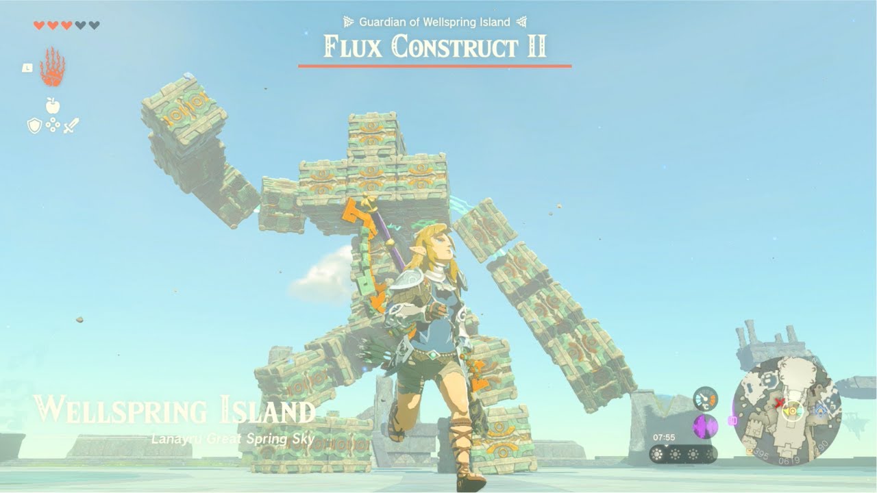 Flux Construct 2 Boss Battle | Wellspring Island | The Legend of Zelda ...