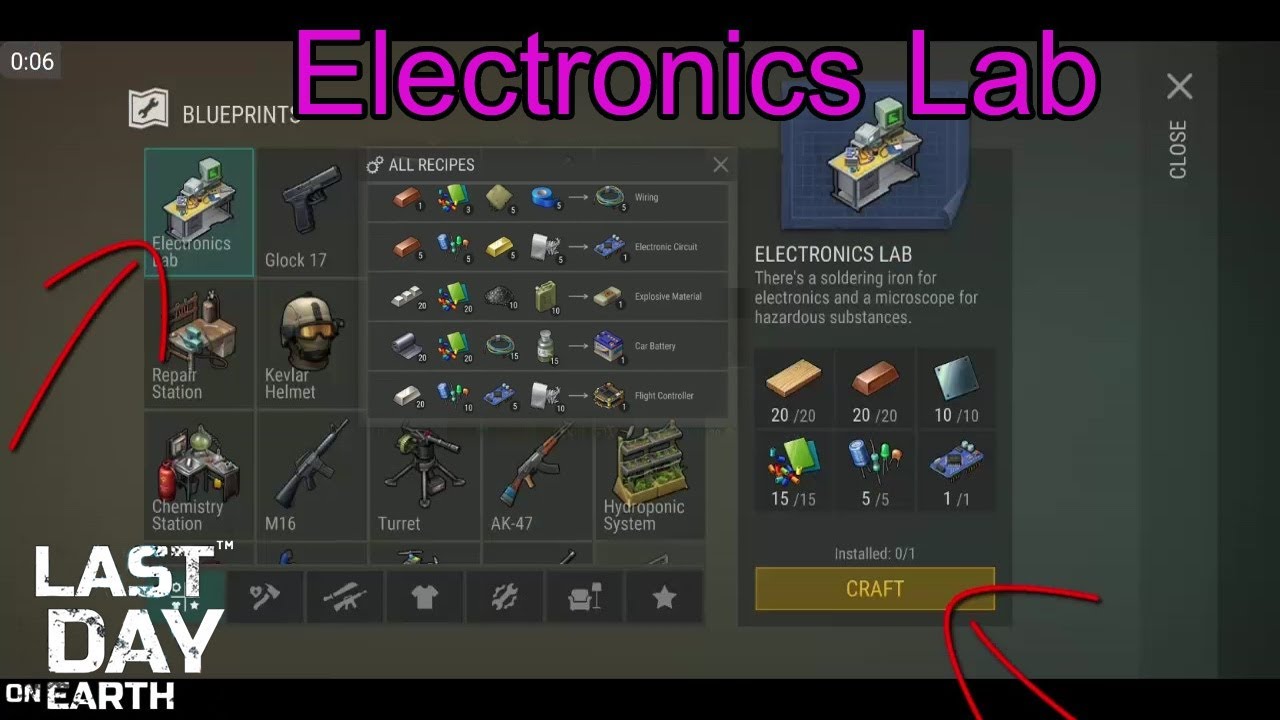 Last Day on Earth Survival EP 621 : New Blueprints !!!..Electronics Lab - YouTube