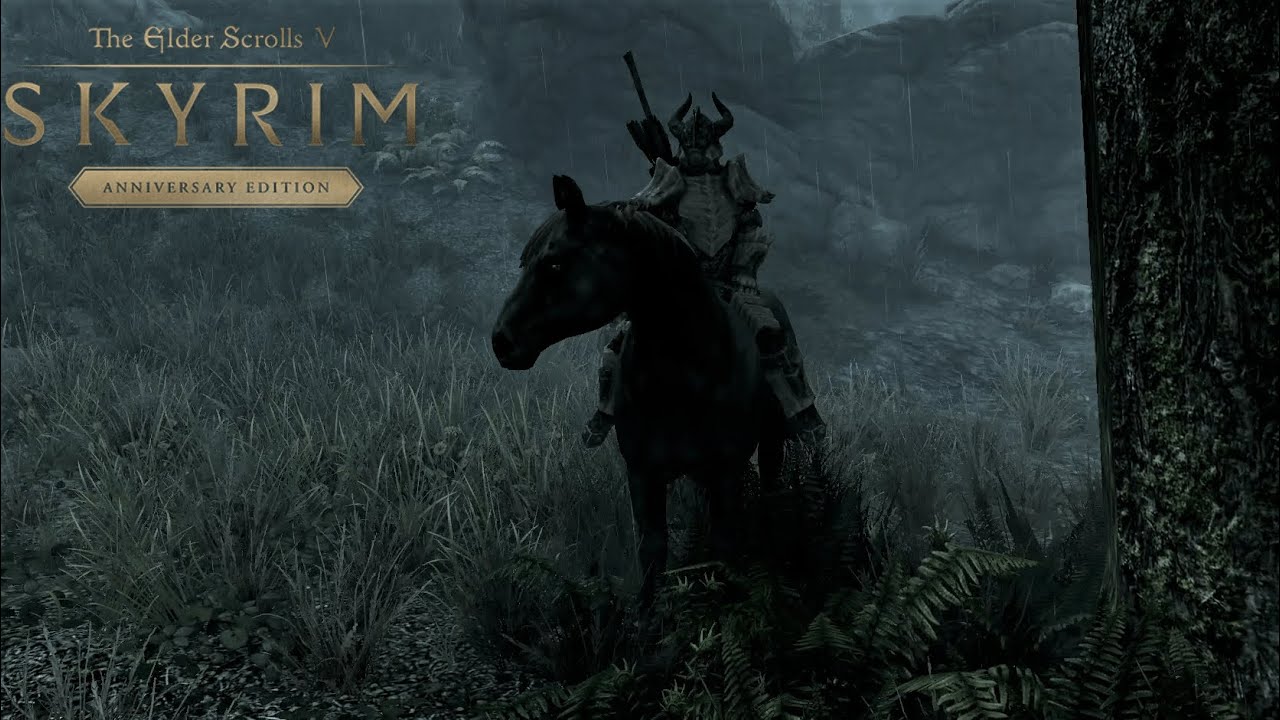 How to find and tame the Black Horse in Skyrim - YouTube