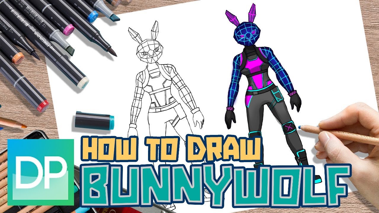 [DRAWPEDIA] HOW TO DRAW BUNNYWOLF from FORTNITE - STEP BY STEP DRAWING ...