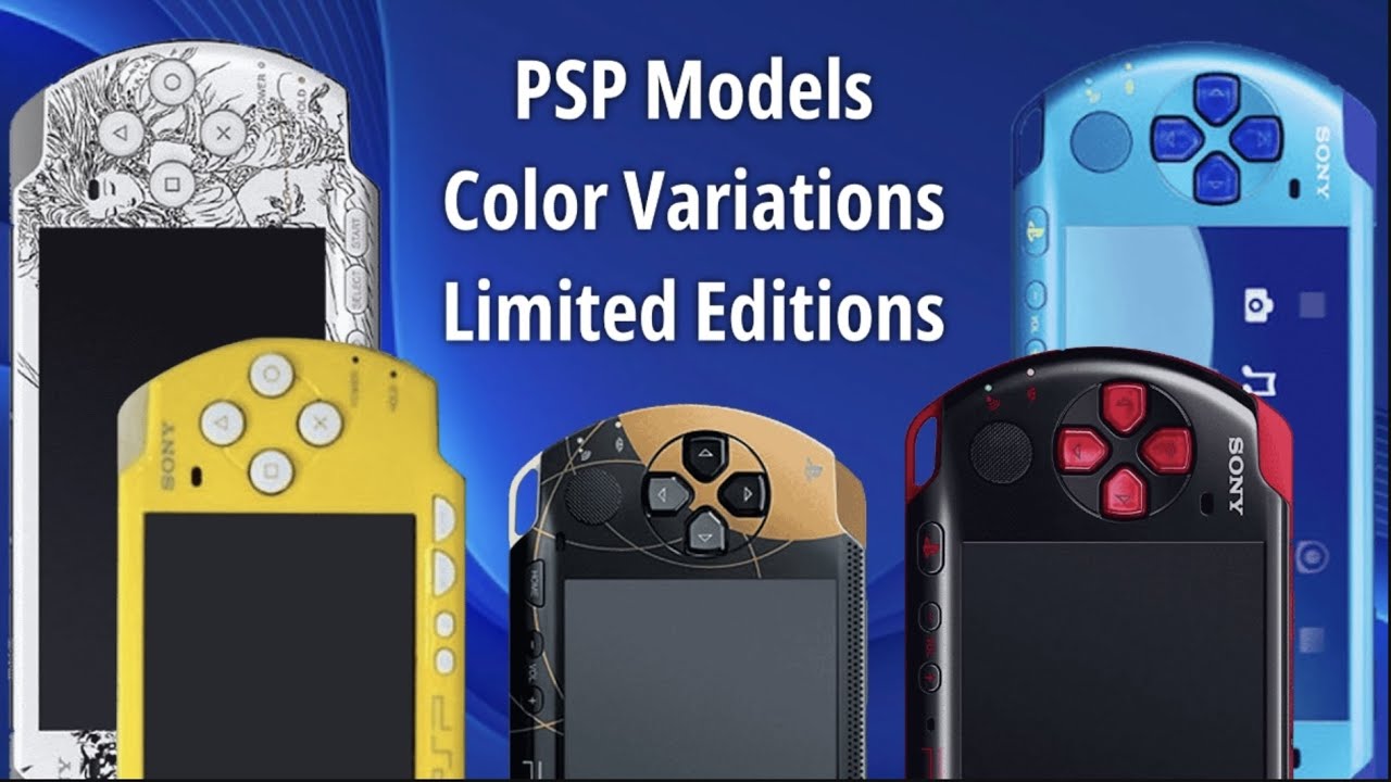 PSP Models (Color Variations and Limited Editions) - YouTube