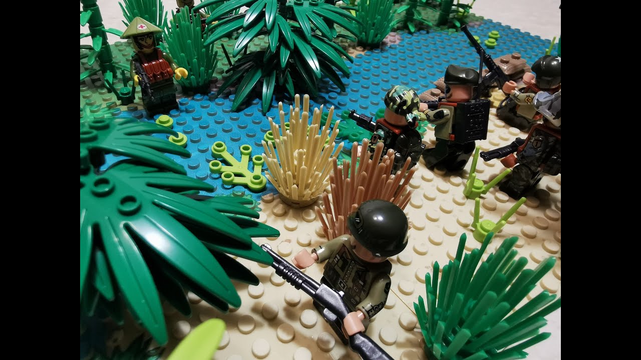 LEGO Vietnam war jungle diorama US army and NVA figures | Bricks ...