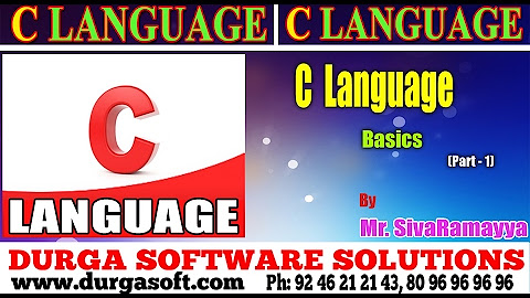 C Language tutorials||C language by Sivaramayya - YouTube
