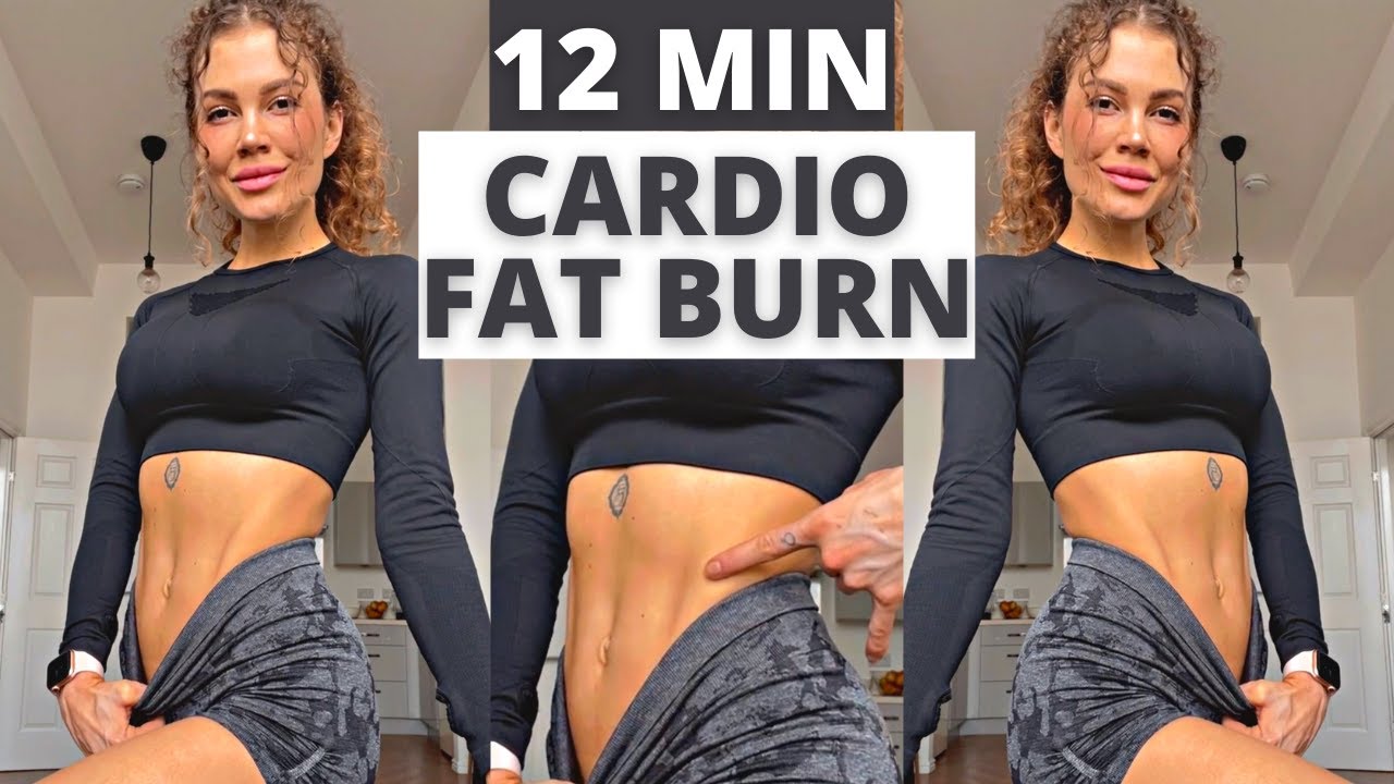 12 Min Sweaty Fat Burn Cardio At Home| Flat Belly Workout| No Equipment ...