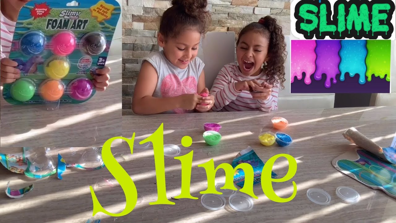 SLIME ART CHALLENGE 😍 SOO FUN سلايم - YouTube