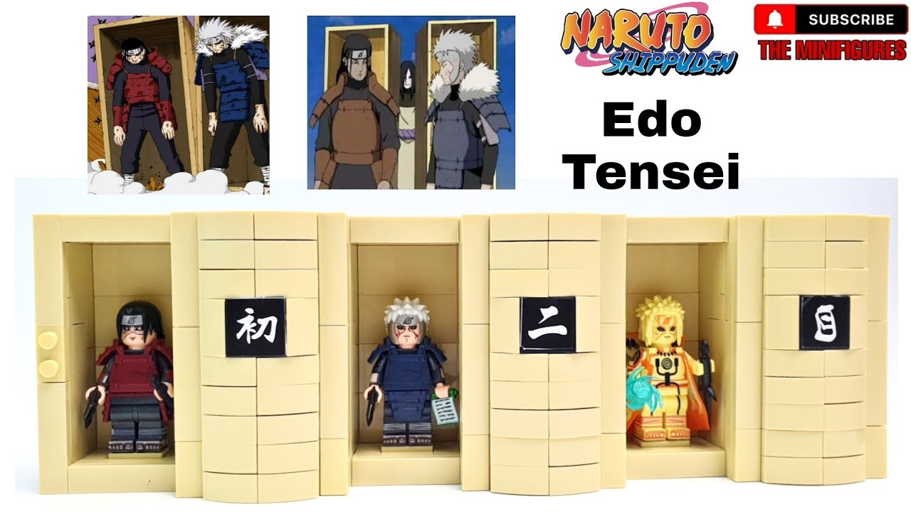 Edo Tensei Hashirama, Tobirama and Minato. Edo Tensei Coffin Lego Box ...