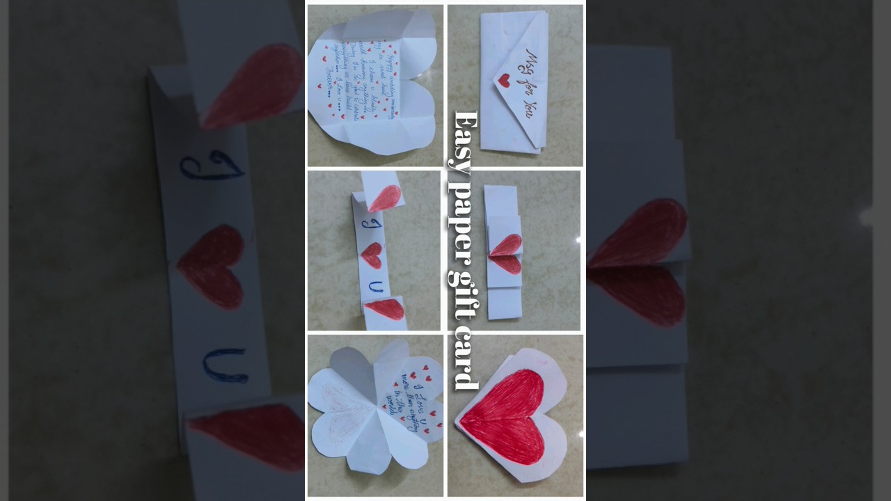 Easy gift idea with only paper and pen | easy white paper gift ideas ...