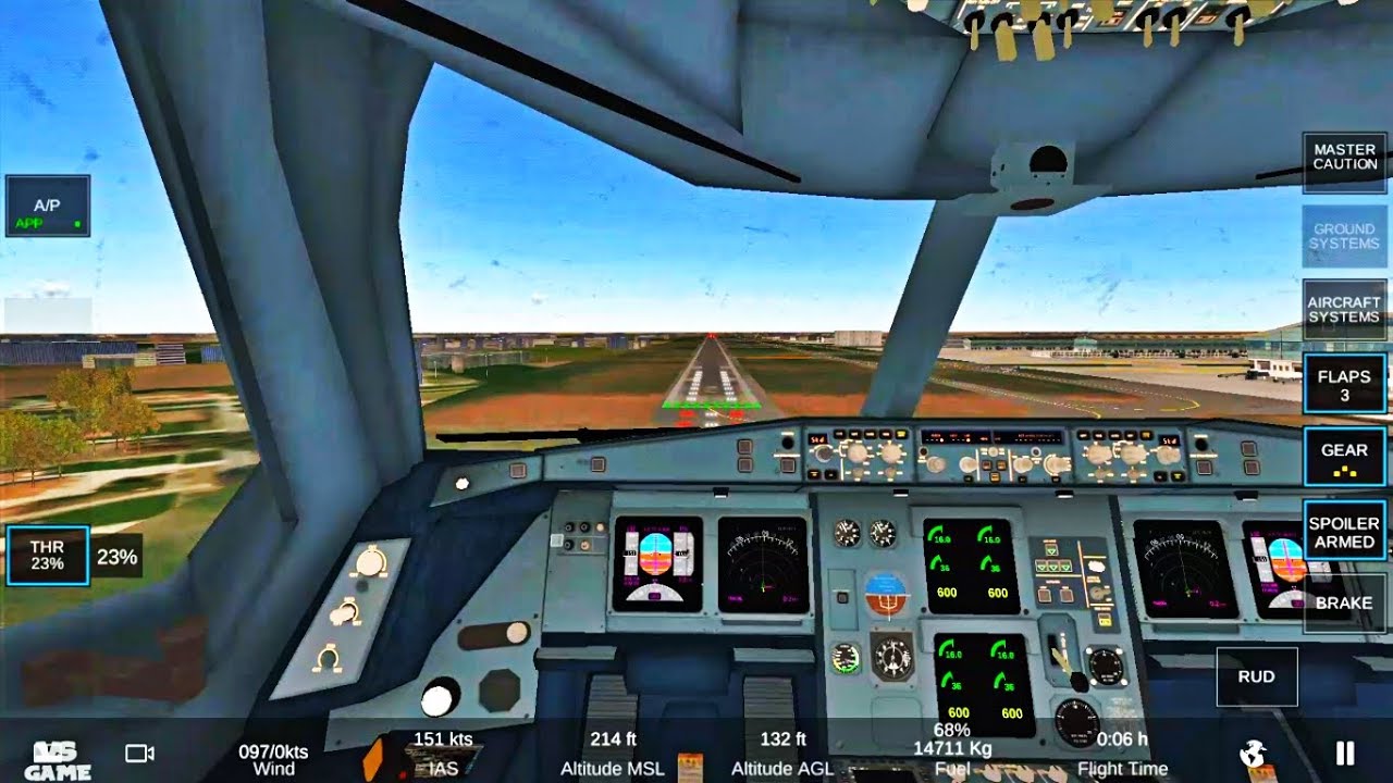 Landing To London RFS - Real Flight Simulator Android Gameplay - YouTube