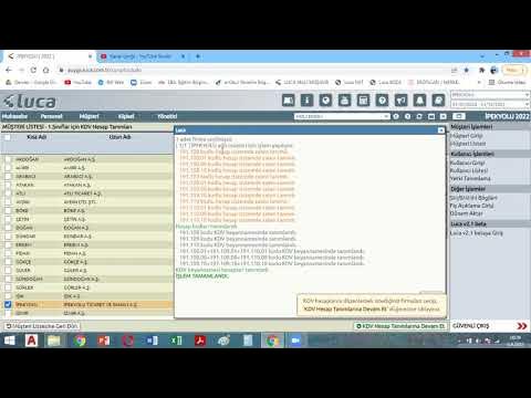 Luca - KDV Hesap Tanımları - YouTube