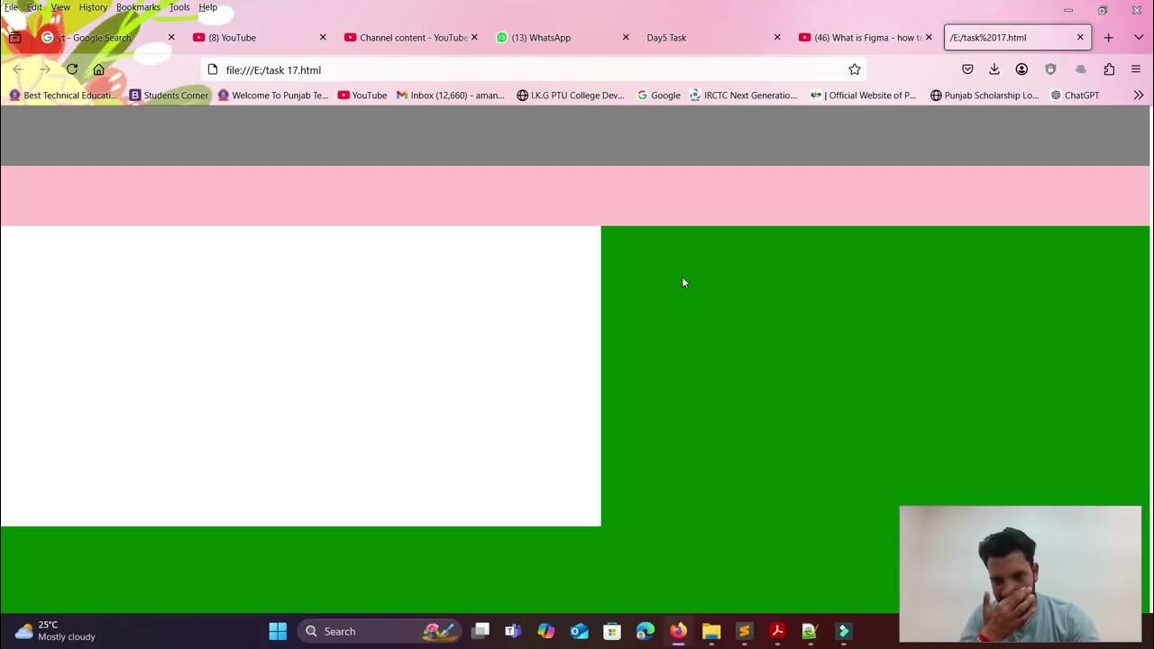 Web designing Assignment-1 task 17 (part 1) - YouTube