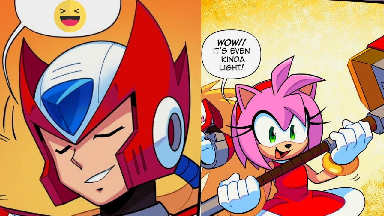 Amy Rose Lifts Zeros Hammer Sonic Comic Dub Youtube