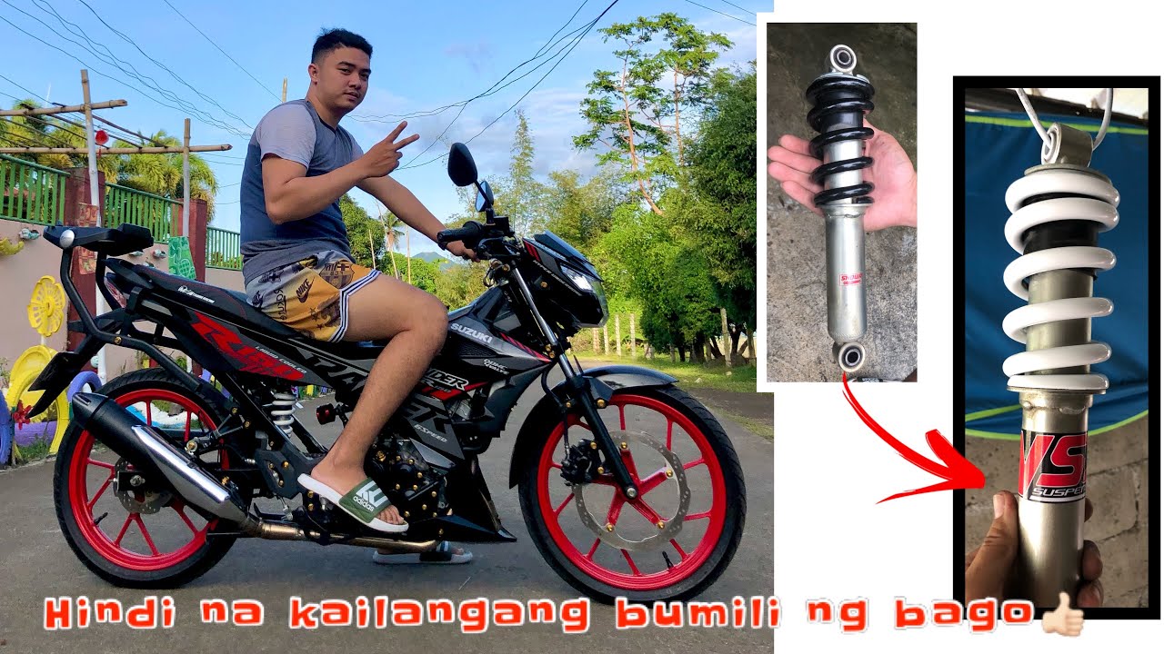 Stock Rear Shock Repaint | Raider 150 F.I - YouTube