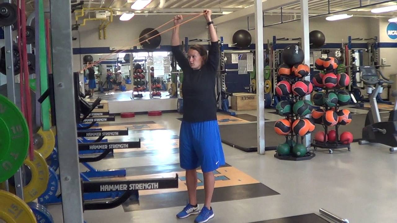 BAND ROW + EXT ROT + OVH PRESS - YouTube