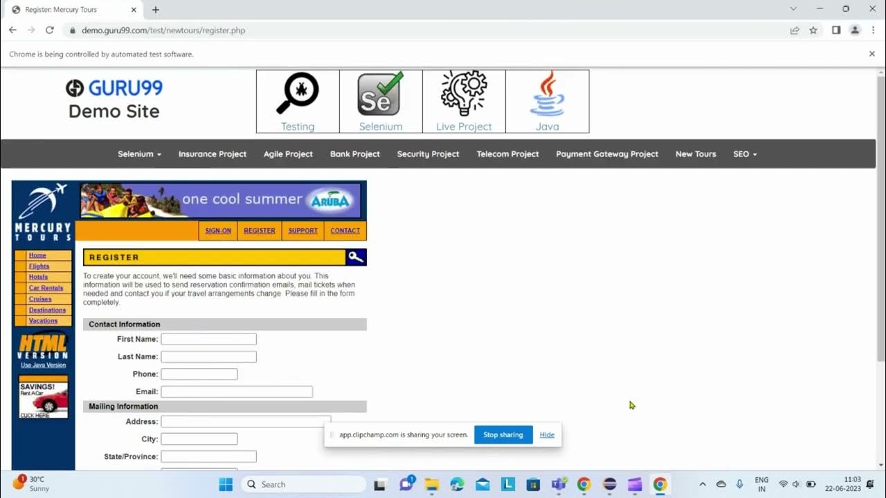 Drop Down Menu With Select Tag(Selenium WebDriver) - YouTube