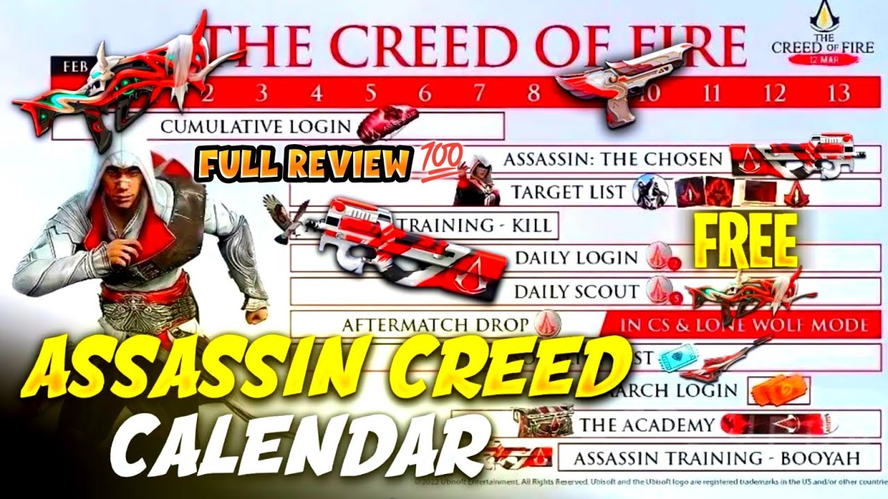 Assassin's Creed Event Full Details | Free Fire New Assassins Creed ...
